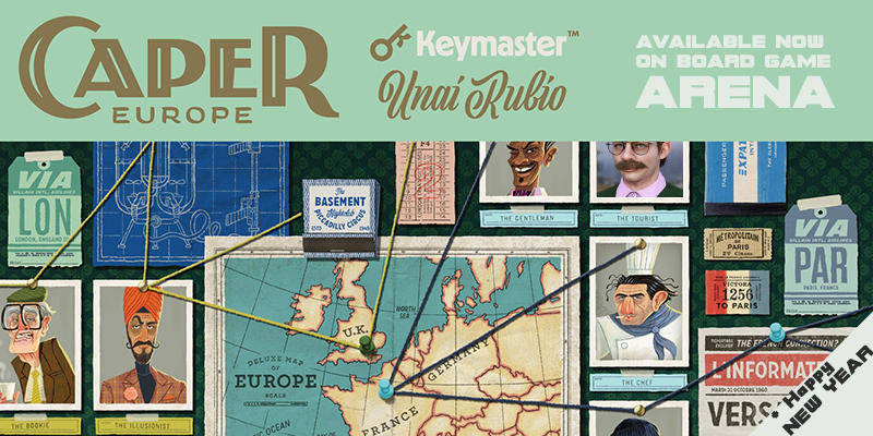 CAPER: Europe- Will you be the mastermind? + 2023 • Board Game Arena