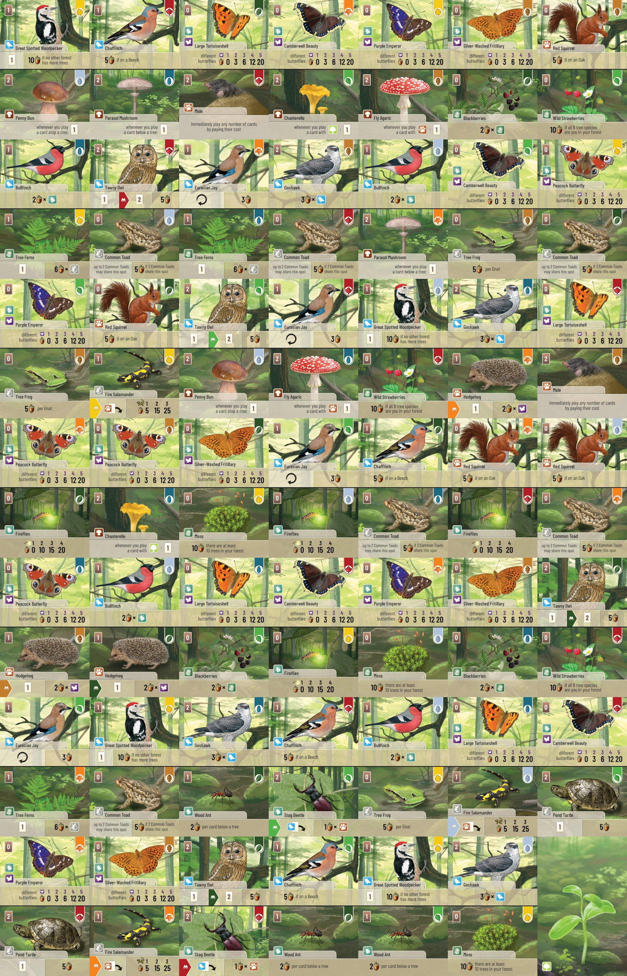 Card list | Forest Shuffle