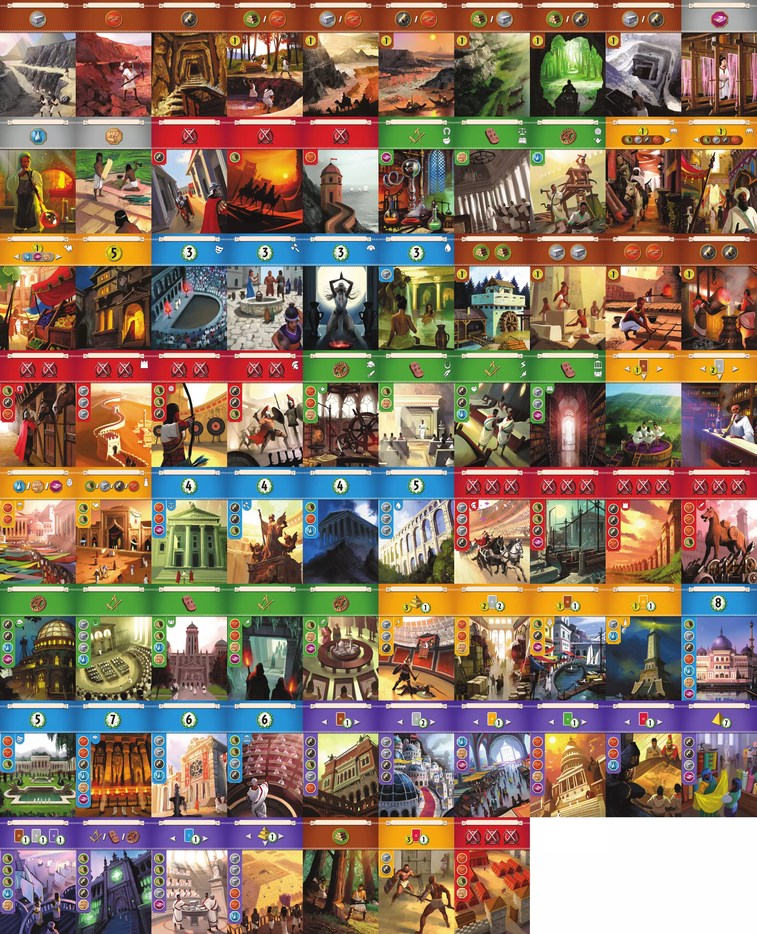 7 Wonders Cards Textures : r/7Wonders